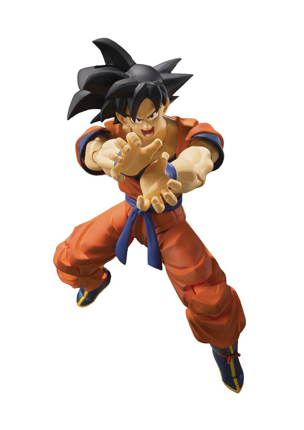 DBZ SON GOKU SAIYAN RAISED ON EARTH S.H.FIGUARTS AF - Cape Collectibles